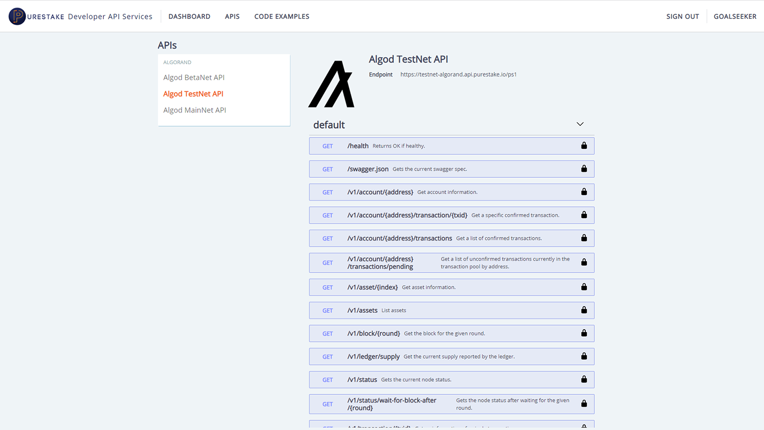 Getting Started with the PureStake API Service | Algorand Developer Portal